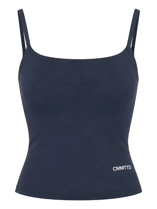 CMMTTD Soft Form Strappy Mid Tank Midnight - Blue