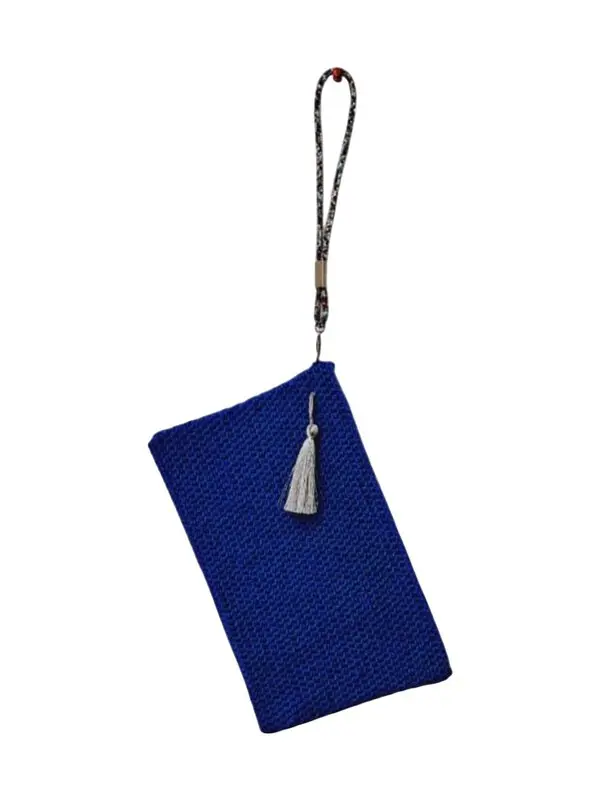 SPRINGMOONATELIER Handmade Clutch Bag – Elegant And Chic - Blue