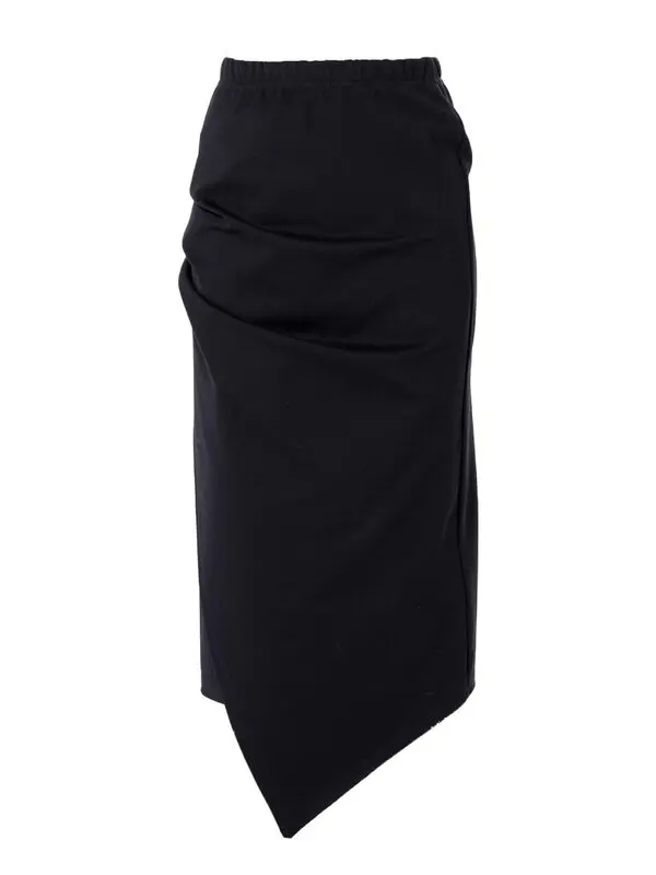 METAMORPHOZA Midi Asymmetrical Skirt - Black
