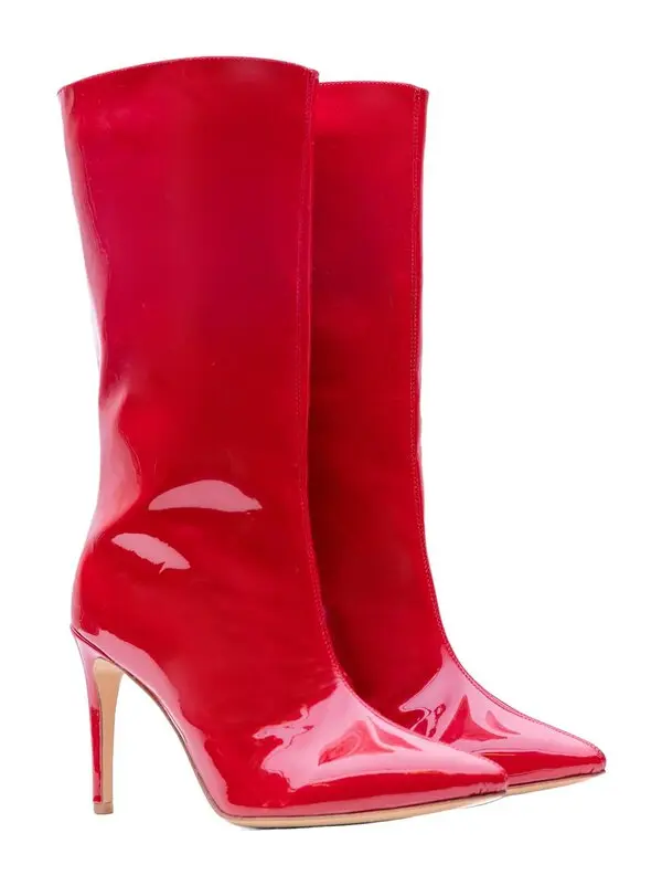 ROSAMUND MUIR LONDON Fa Patent Boots - Red