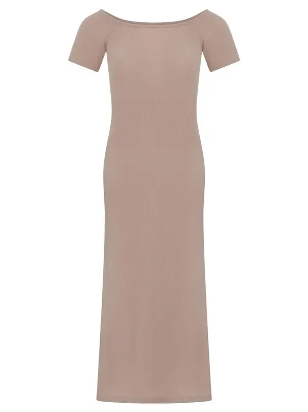 THISISU COLLECTION Neutrals Ocean Dress Paper Bag - Beige