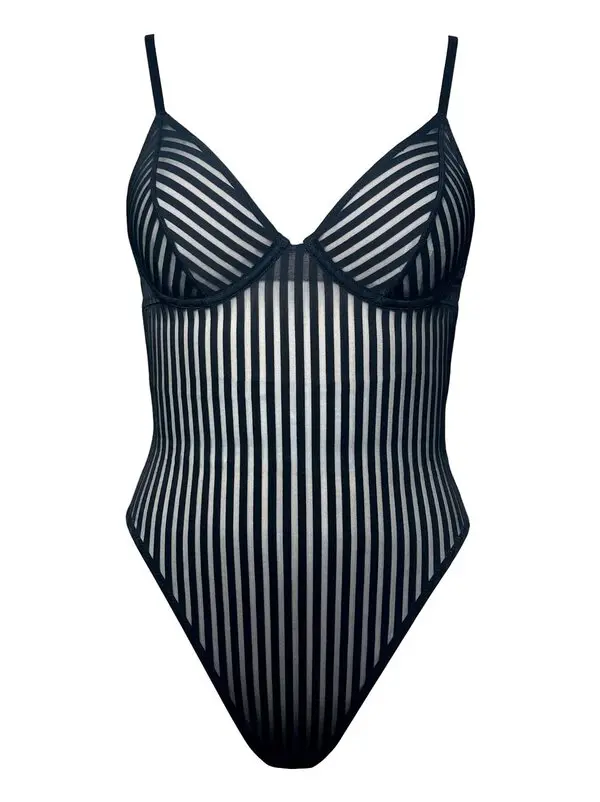 MONIQUE MORIN LINGERIE Vertigo Wired Bodysuit - Black