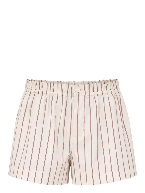 Carmen Says Azura Striped Shorts - Red