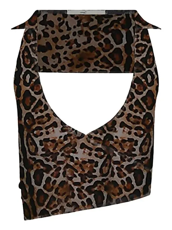 JUNIE Harper Top Leopard - Brown