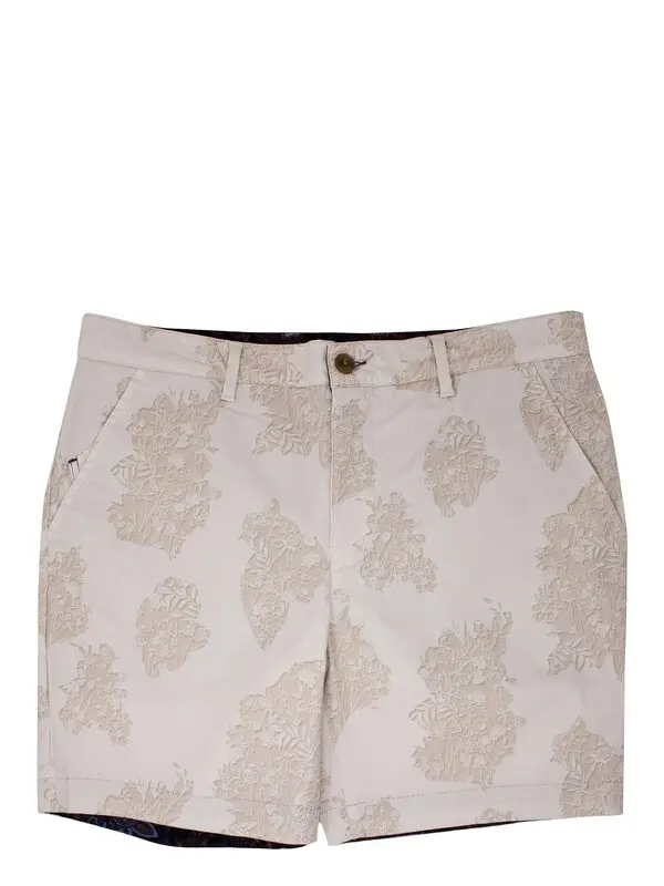 LORDS OF HARLECH John Cutout Oxford Flat Front Short Pumice - Brown