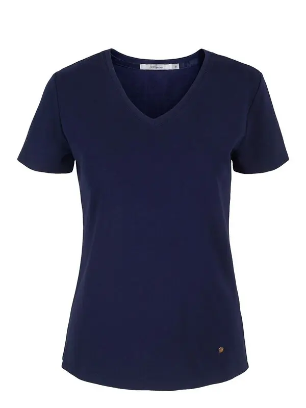 TIRILLM Star V-neck T-shirt - Blue