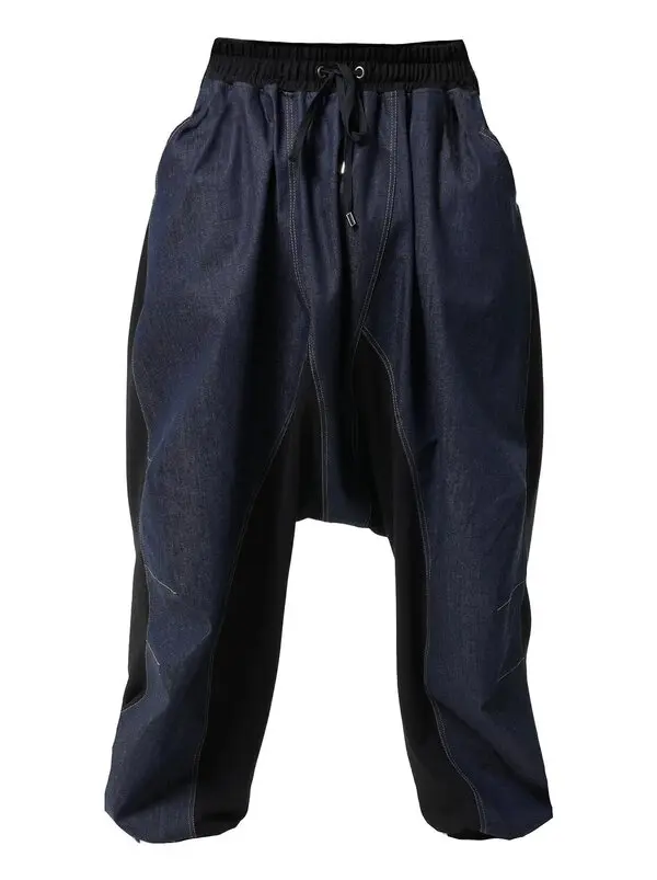 METAMORPHOZA Denim Harem Pants - Blue