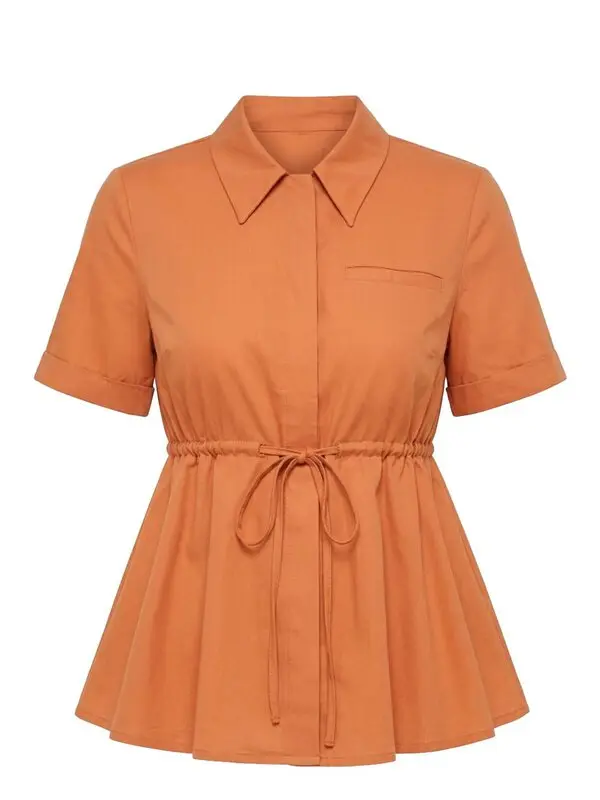 ASHITA FERNANDES Khwaab Top – A Dream In Earthy Elegance - Orange