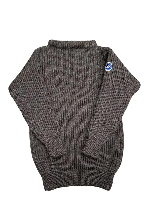 ARTHUR BEALE Erebus® Boat Neck Pullover Dark Natural - Grey