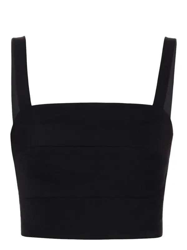 AGGI BY HALEWSKI Lili Moonless Night Crop Top - Black