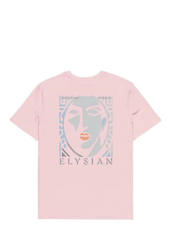 ANCHOR & CREW Cotton Two Elysian Editions Organic Cotton T-shirt - Pink