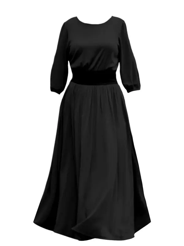 FROCK TALES Revival Midaxi Dress - Black