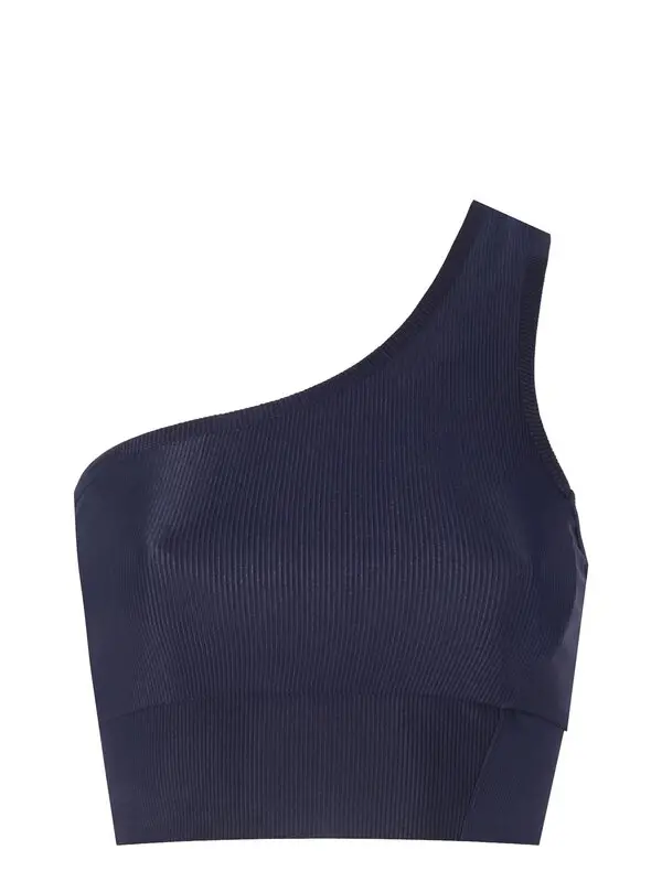 YORSTRULY Ss Crop Top Navy - Blue