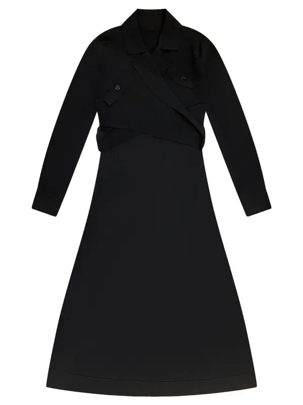 ROCH PEREL Knitted Two Piece Bolero Dress - Black