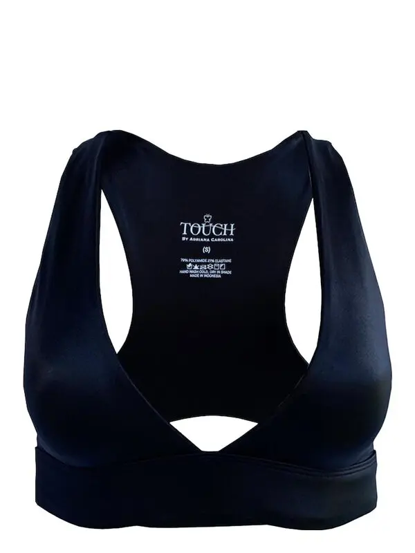 TOUCH BY ADRIANA CAROLINA Sleeveless Cropped Top - Black