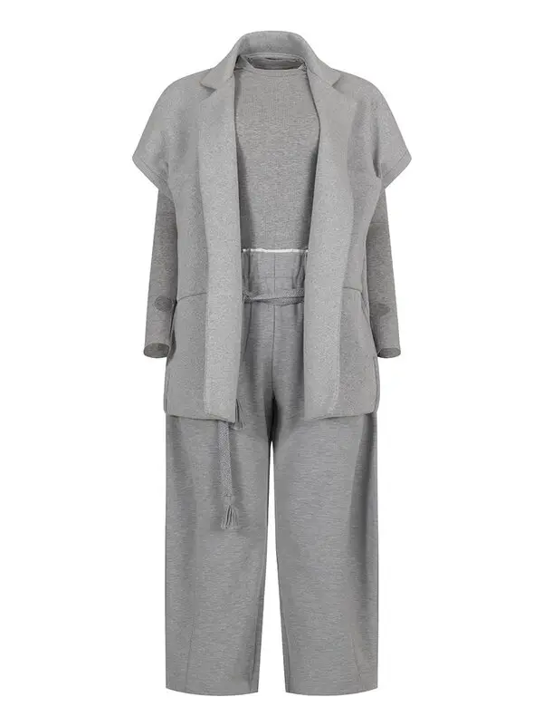 CLOTHES BY LOCKER ROOM Oversized Three-piece Set - Grey