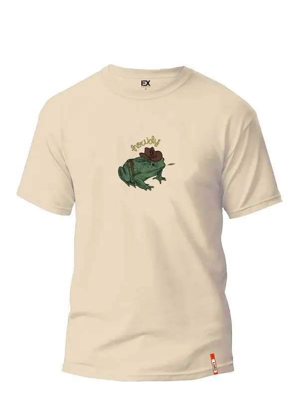 EIGHT X Neutrals Howdy Graphic T-shirt - Beige