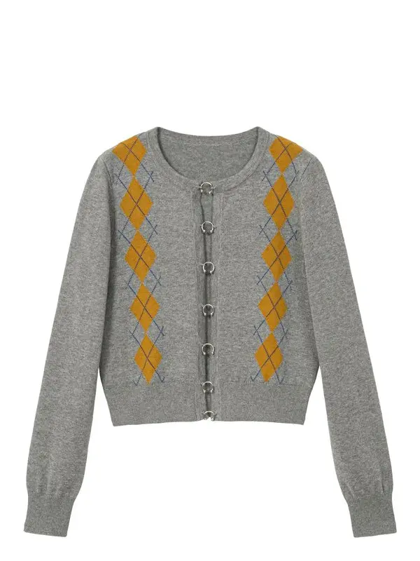 JAKKE Cyra Cardigan Medallion - Grey