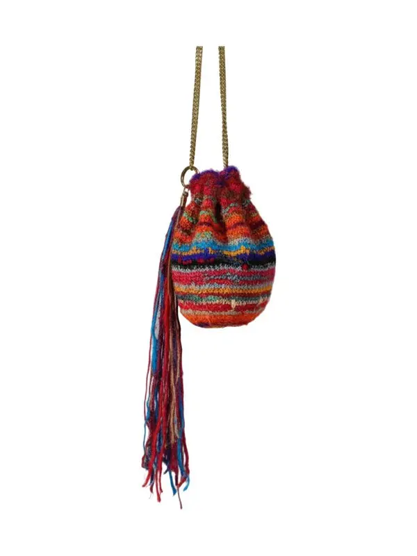 ISKRA Pink / Red Thea Bucket Bag - Pink/red