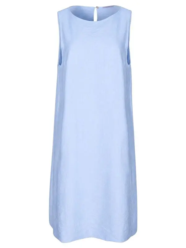 OH!ZUZA NIGHT&DAY Echo Viscose Midi Dress With Pockets Light - Blue