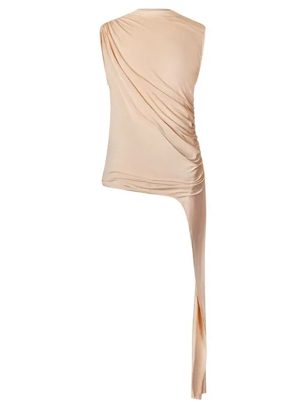 Chuks Collins Neutrals Bri Sleeveless Tan Dress-top - Brown
