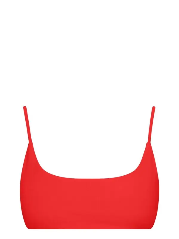 PLAYALUXE Malibu Bralette Bikini Top - Red