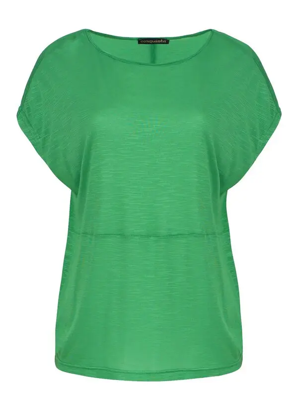 CONQUISTA Stretch Jersey Sleeveless Top - Green