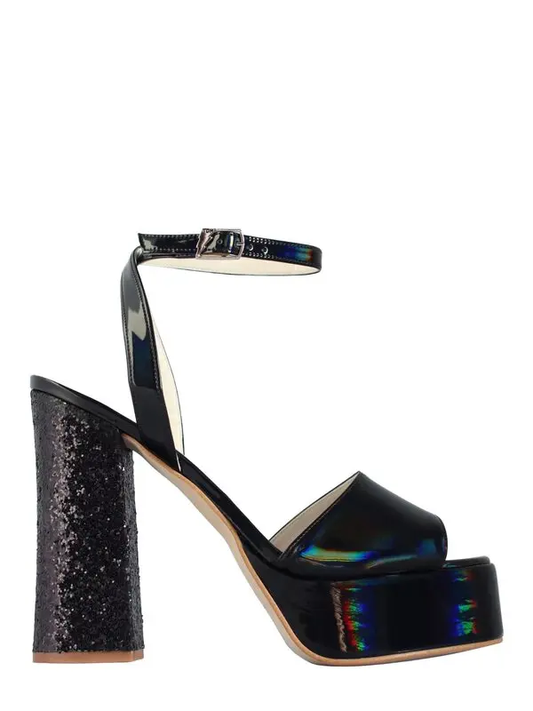 TERRY DE HAVILLAND Nova Crystal Platform Heels - Black