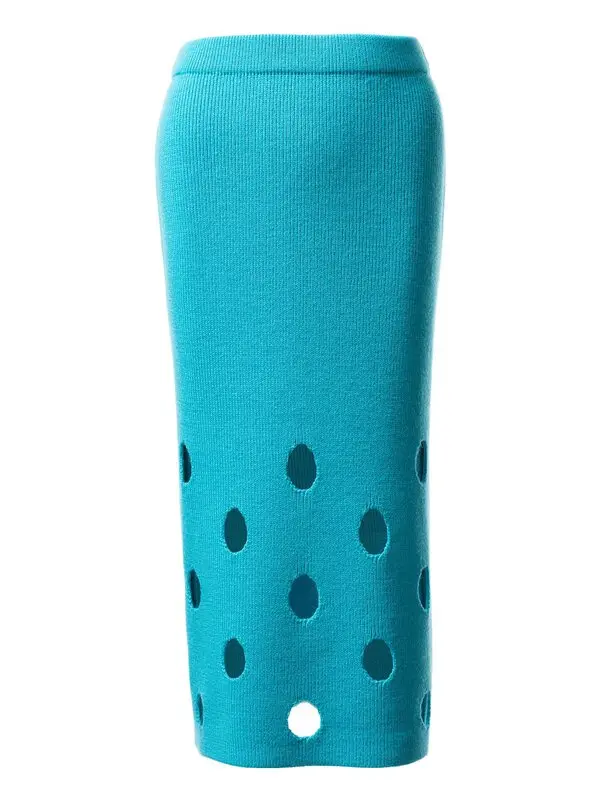 FULLY FASHIONING Bria Skirt - Blue