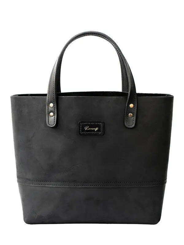 ROARCRAFT Leather Tote Bag - Black