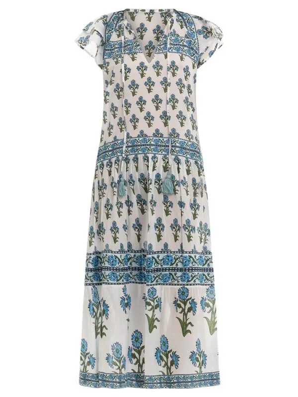 BINDU Anabella Dress Blossom - Blue