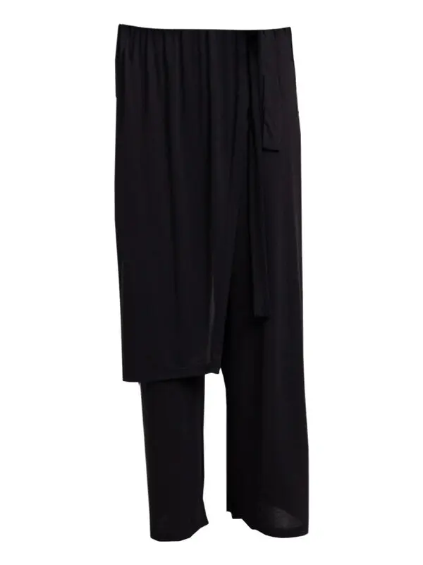 ARTISTA Bettina Asymmetric Wide Leg Pants - Black