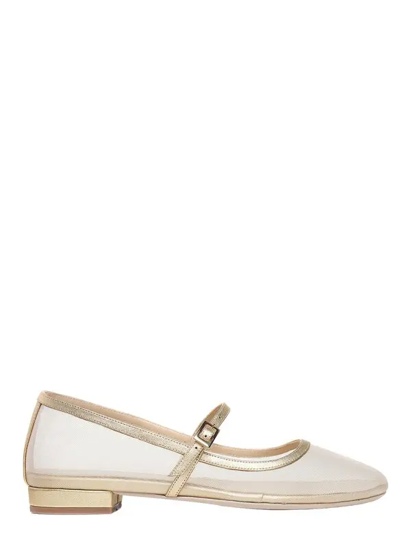 GINISSIMA Neutrals Nude Mimi Round Toe Mary-jane - Brown