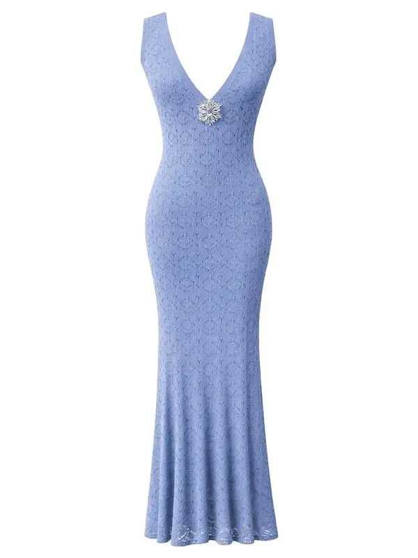 CHIARELLA Oasis Crochet Dress- Baby - Blue