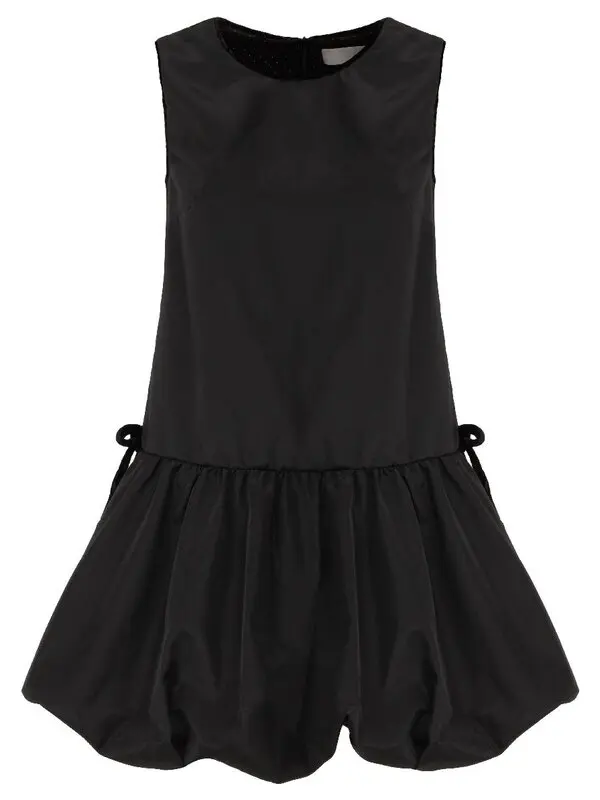 GEORGETTE Coco Mini Dress - Black