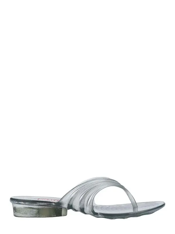 Melissa Quantam Thong X Diesel Transparent - Silver