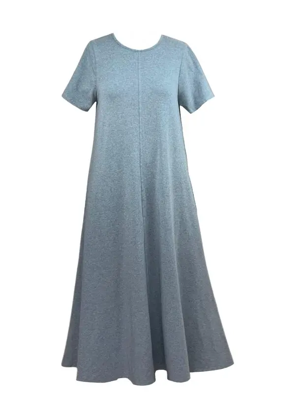 FROCK TALES Willow Midaxi Dress With Short Sleeves - Grey
