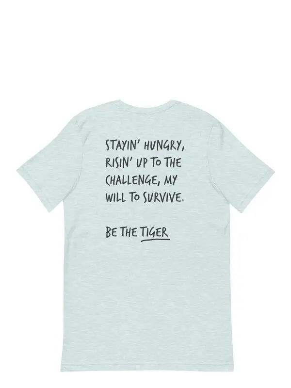 ANCHOR & CREW Ice Think Ocean Tiger Aspirations Cotton Embroidered T-shirt - Blue