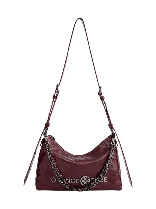 ORANGE CUBE Metropolitan Shoulder Bag Bordeaux - Red