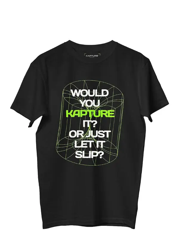 KAPTURE Would You It Printed Tee - Black