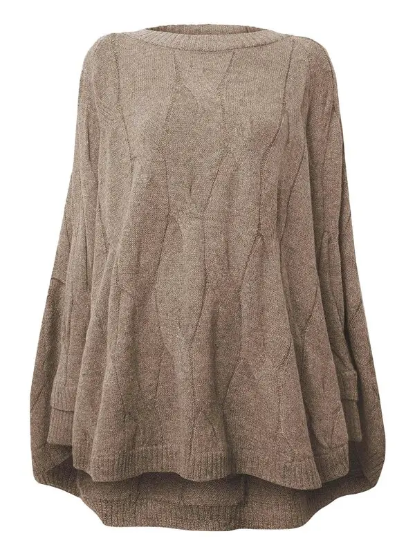 JAMES LAKELAND Oversized Cable Detail Jumper - Grey