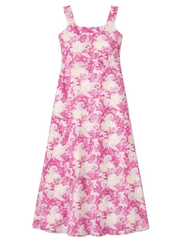 HOUSE OF GL Salene Cotton Sleeveless Maxi Dress - Pink