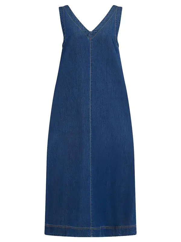 SUGARHILL BRIGHTON Cerys Midi Sundress Deep Denim - Blue