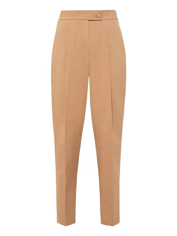 FEMPONIQ Tailored Cotton Trouser - Brown