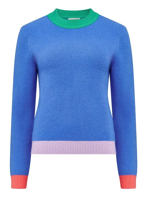 SUGARHILL BRIGHTON Honor Sweater Colour Block - Blue