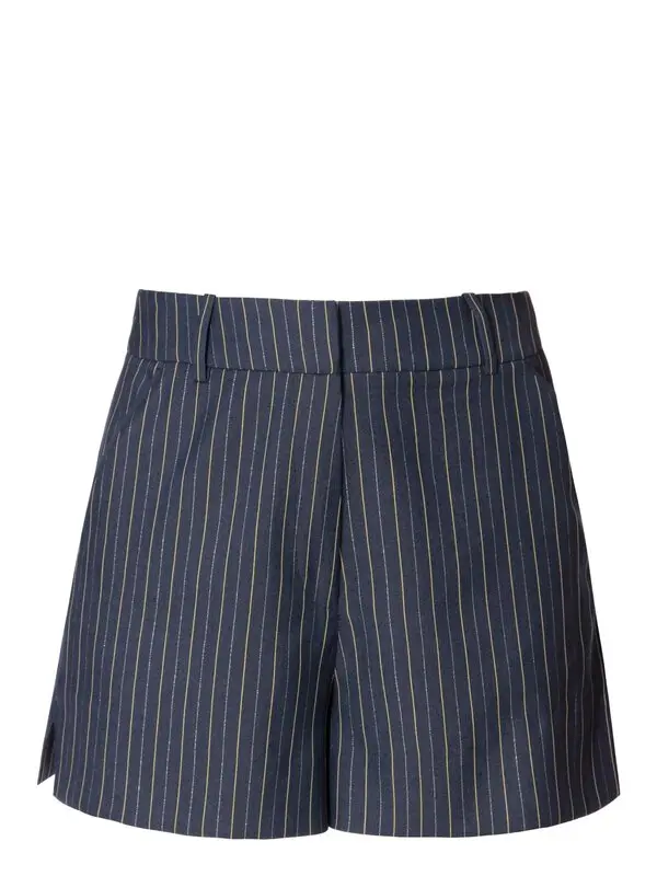 AGGI BY HALEWSKI Betsy Infinity Tailored Mini Suit Shorts - Blue