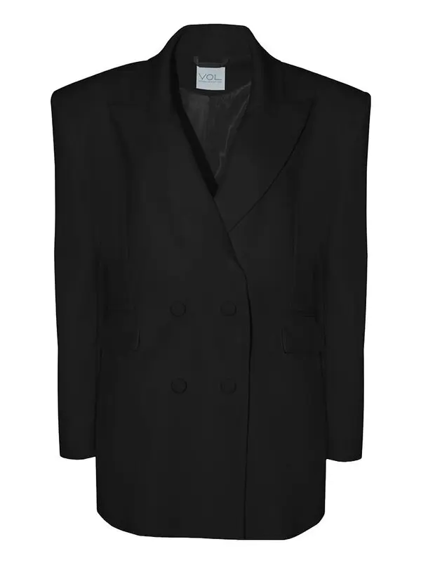 VESTIAIRE D'UN OISEAU LIBRE Double – Breasted Blazer - Black