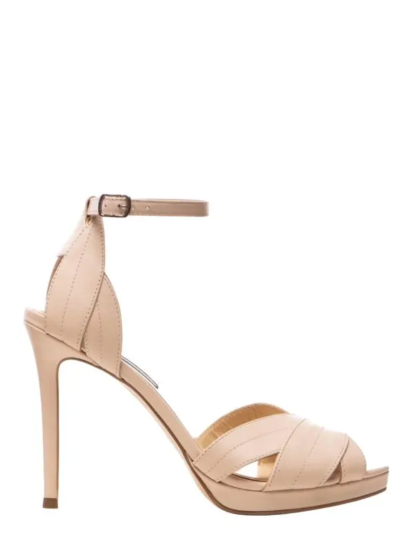 THE 5TH ELEMENT Neutrals Powder Rose Smaranda Sandal - Black