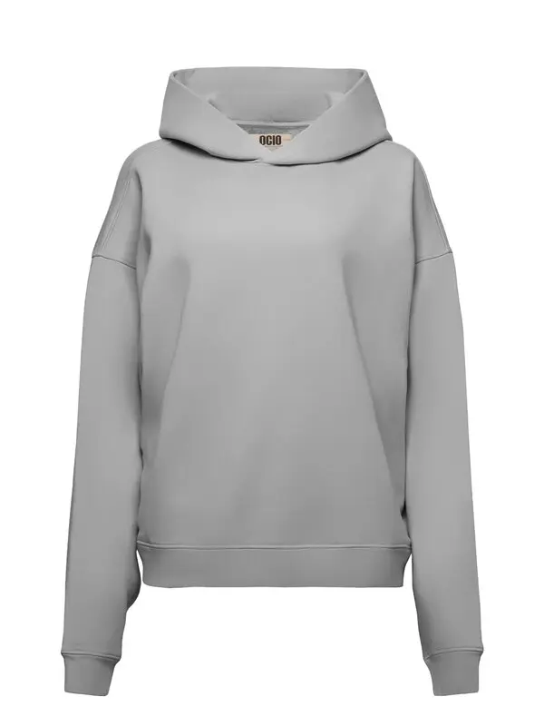 OCIO LEISUREWEAR Neutrals / Oversized Hoodie In Ash - Grey