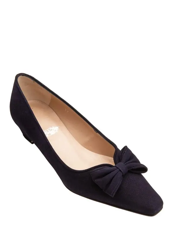 FRANCHETTI BOND Giada Navy Suede Heel - Blue